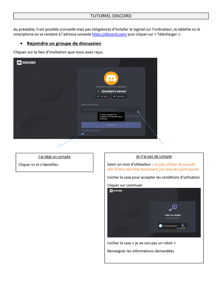 Guide d'utilisation de Discord | PDF | Informatique | Logiciel