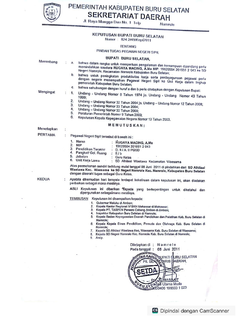 SK Rugaya Macing | PDF