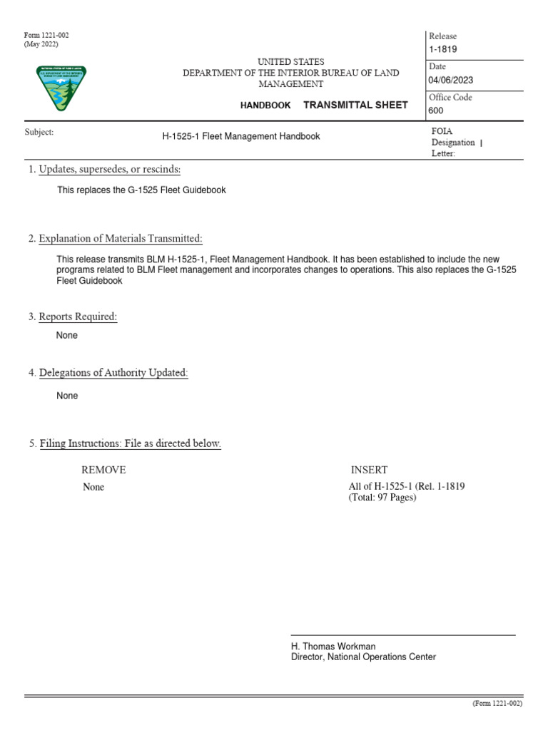 Fleet Handbook | PDF | General Services Administration | Vehicles