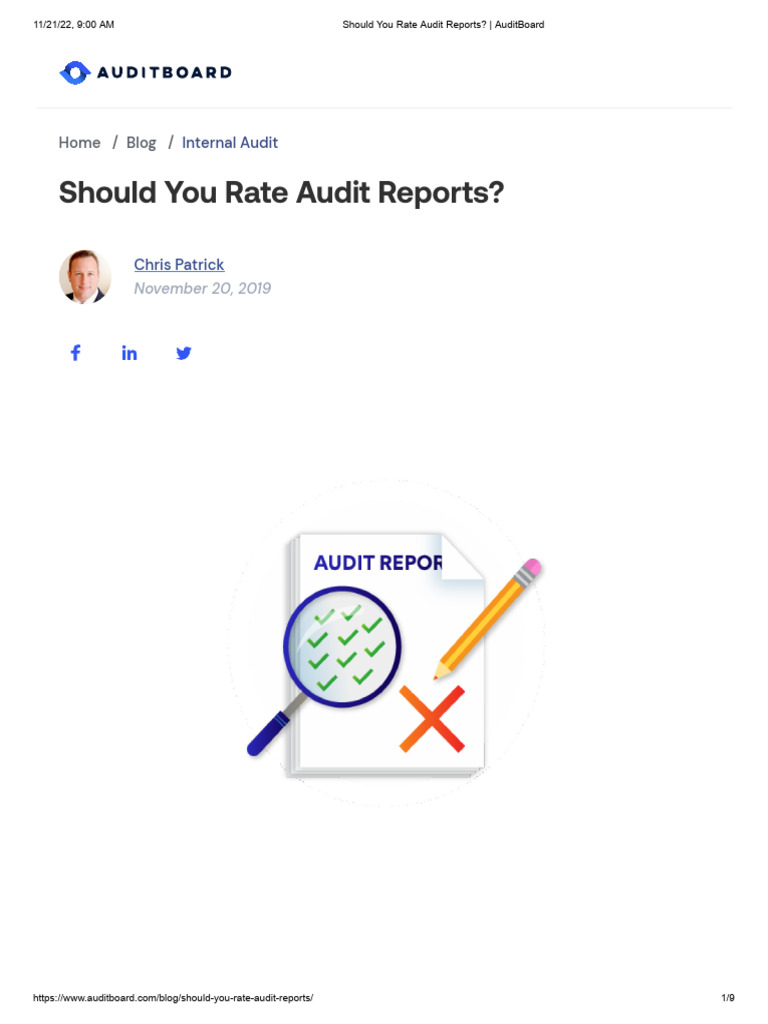 Should You Rate Audit Reports - AuditBoard | PDF | Internal Audit | Audit