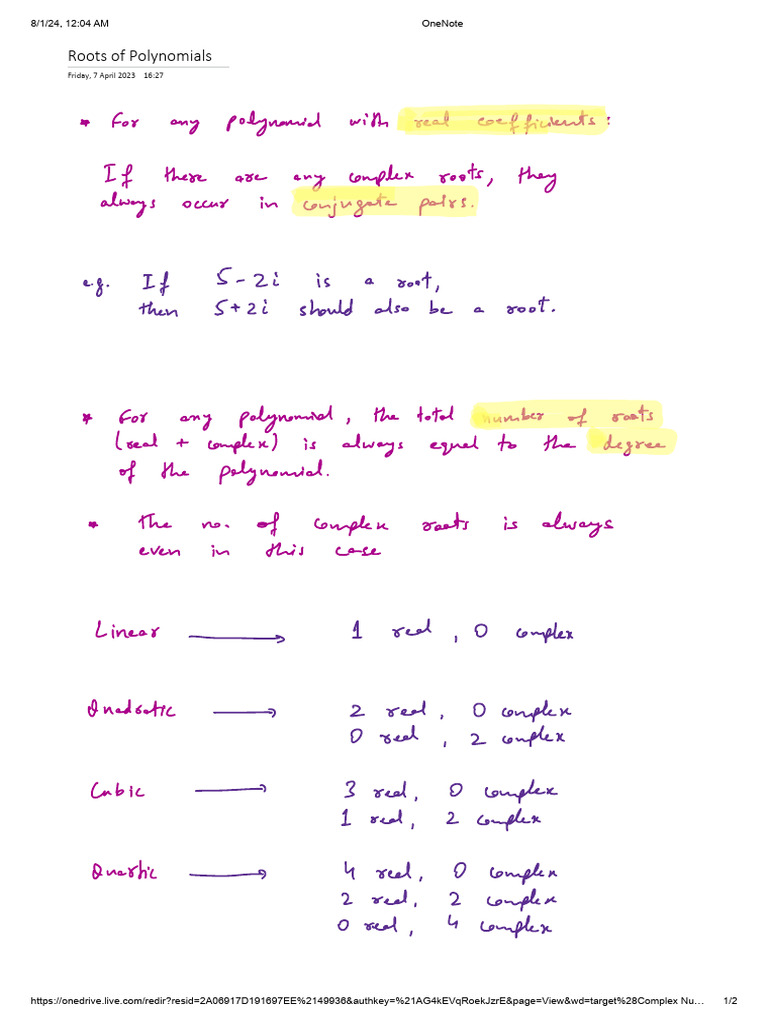 P3 Crash Course 2023 - Complex Numbers 2 | PDF