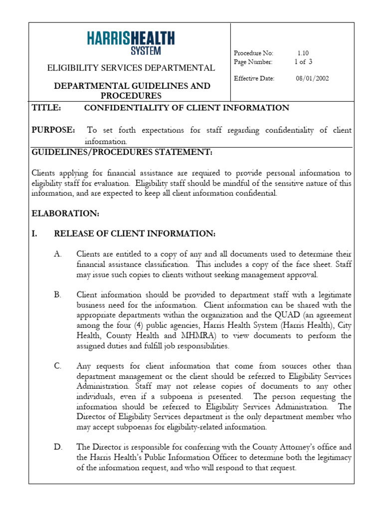 confidentiality-of-client-information | PDF | Confidentiality | Justice