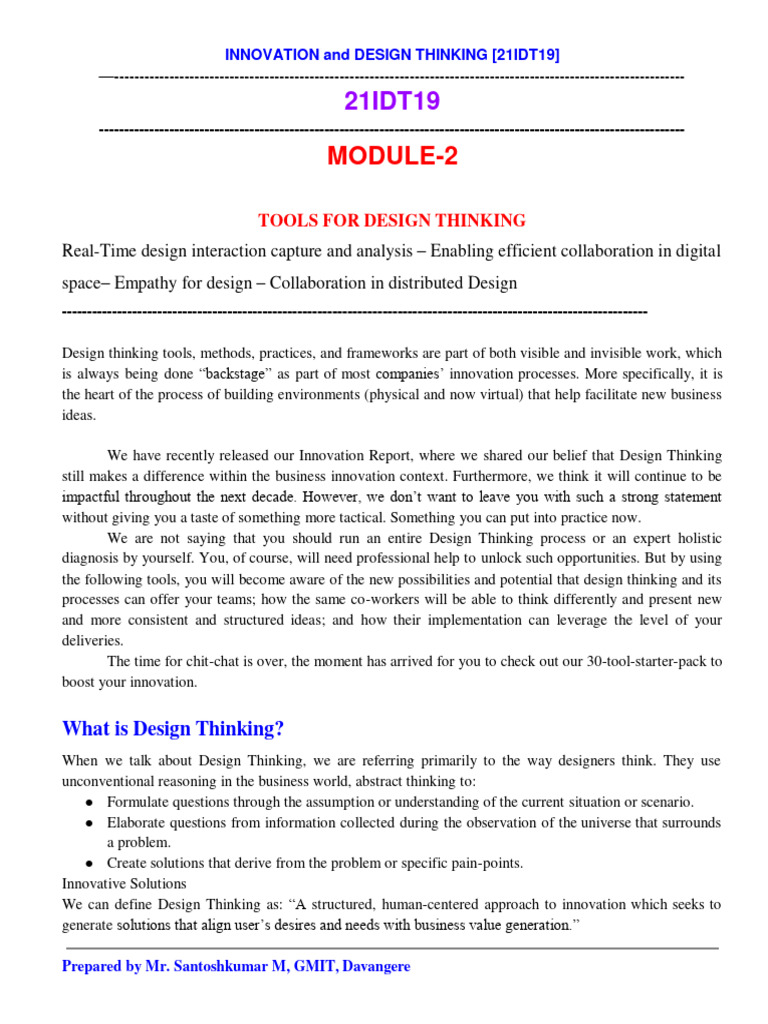 IDT Module 2 | PDF | Design Thinking | Empathy