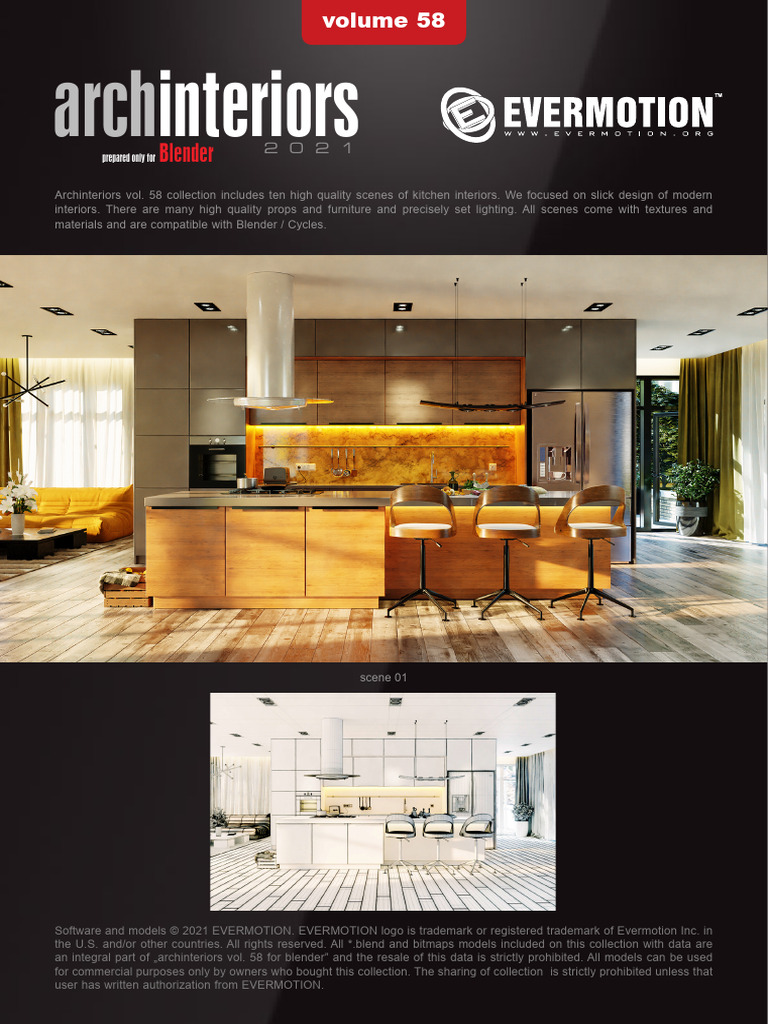 Archinteriors Vol. 58 for Blender | PDF | Blender (Software) | Blender