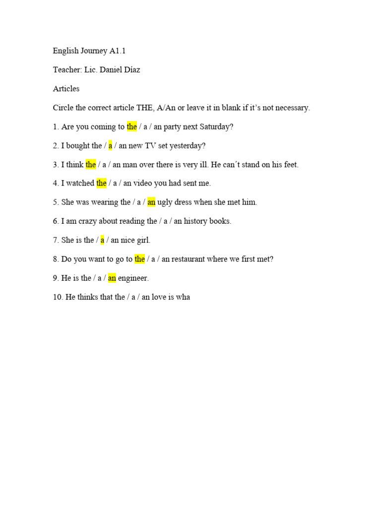 English Journey A1 | PDF