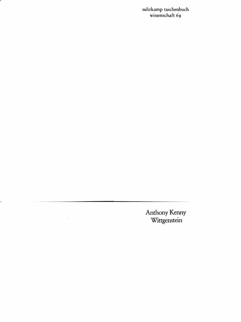 Kenny Wittgenstein | PDF