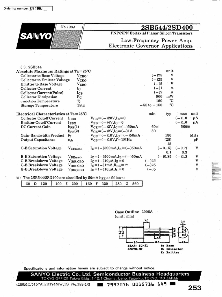Transistor D400 | PDF