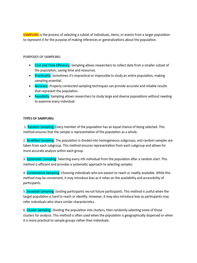 Share SAMPLING Is The WPS Office | PDF | Sampling (Statistics ...