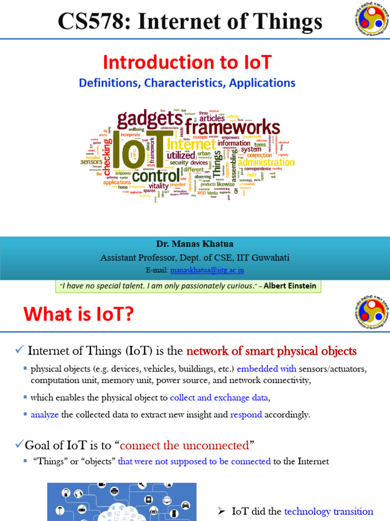 IoT PPT01 IoT Introduction | PDF | Wireless Sensor Network | Internet ...