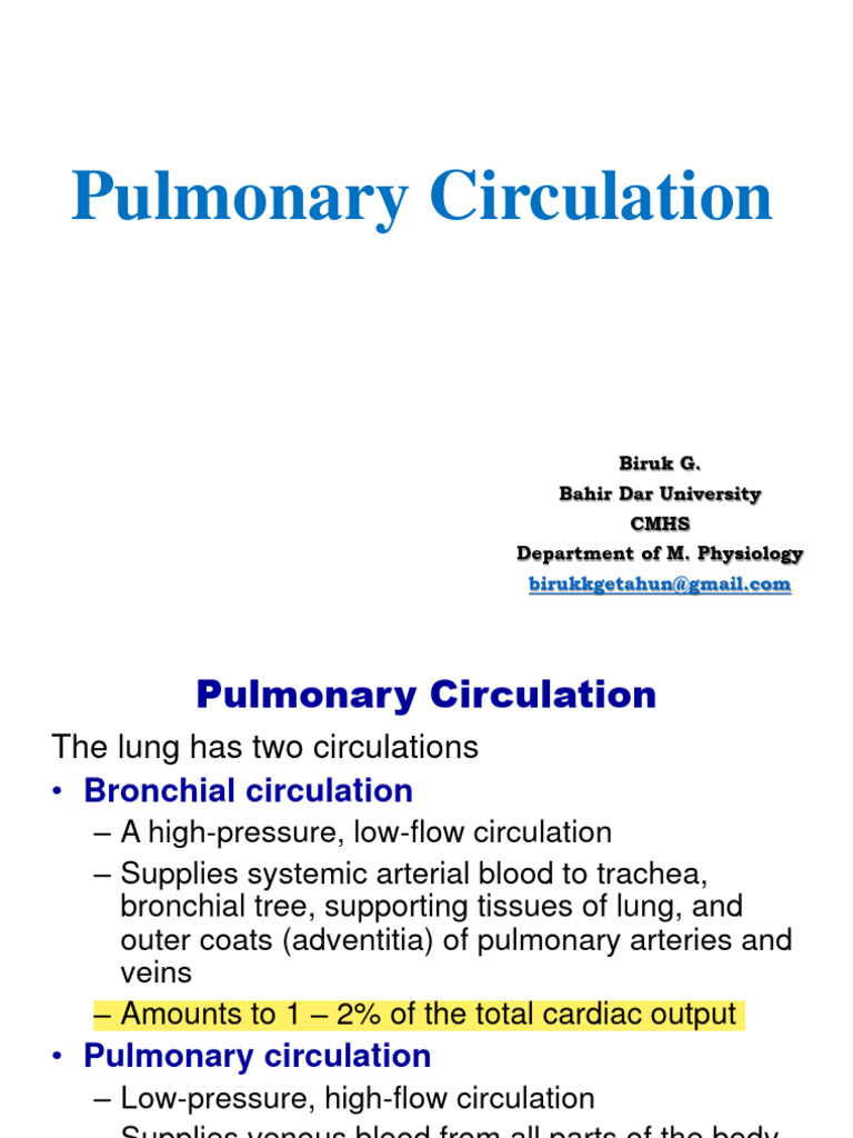 2 Pulmonary Circulation Edema And Pleural Fluids Pdf Lung Vein