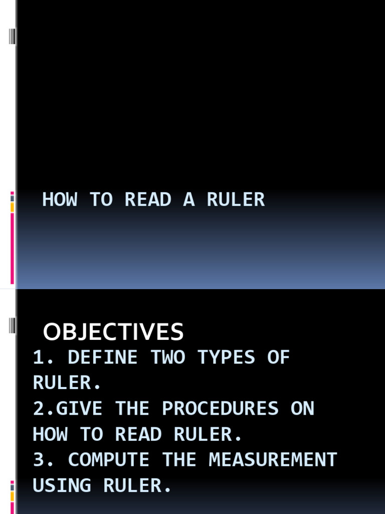 How to Read a Ruler: Step-by-Step Guide | PDF | Measurement ...