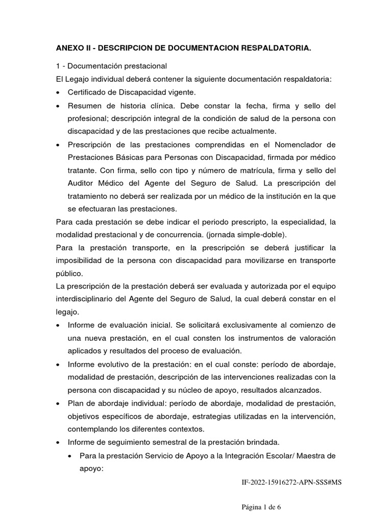 360-2022 Anexo2 | PDF | Invalidez | Terapia