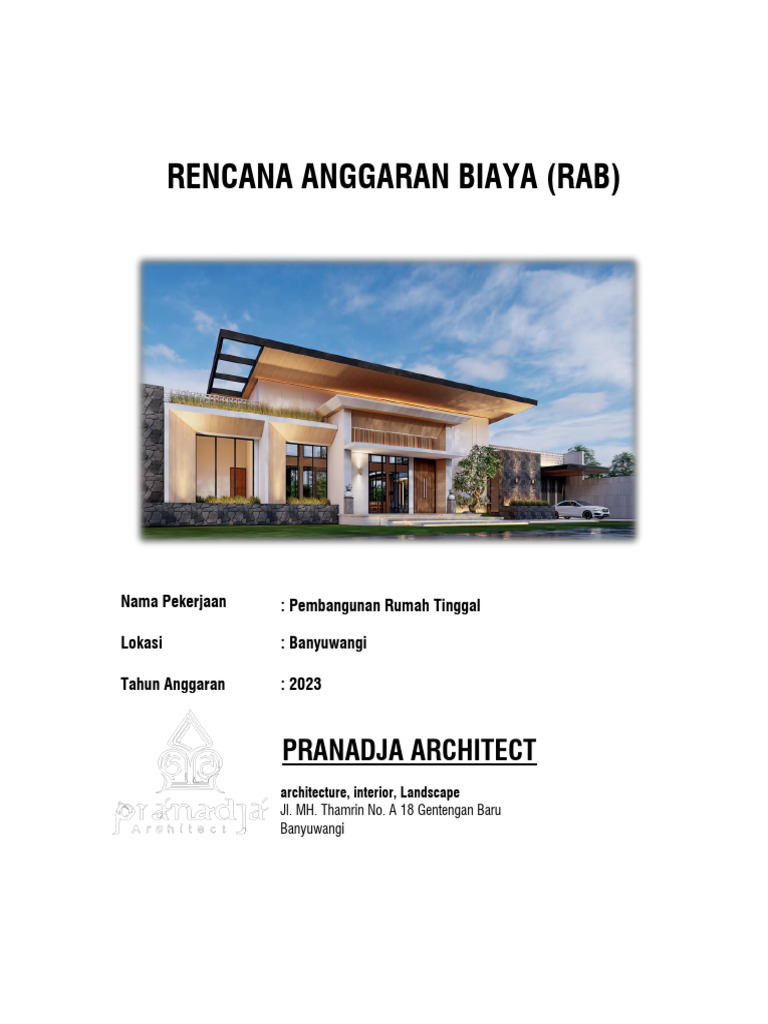 Rab Rumah Bu Eka Ratna Ac | PDF | Teknologi & Rekayasa