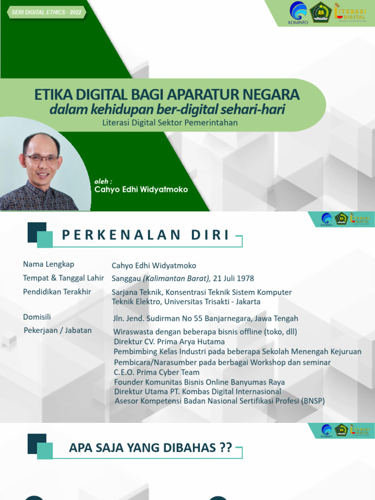 Etika Digital ToT - Kemenag | PDF | Game & Aktivitas | Ilmu Sosial