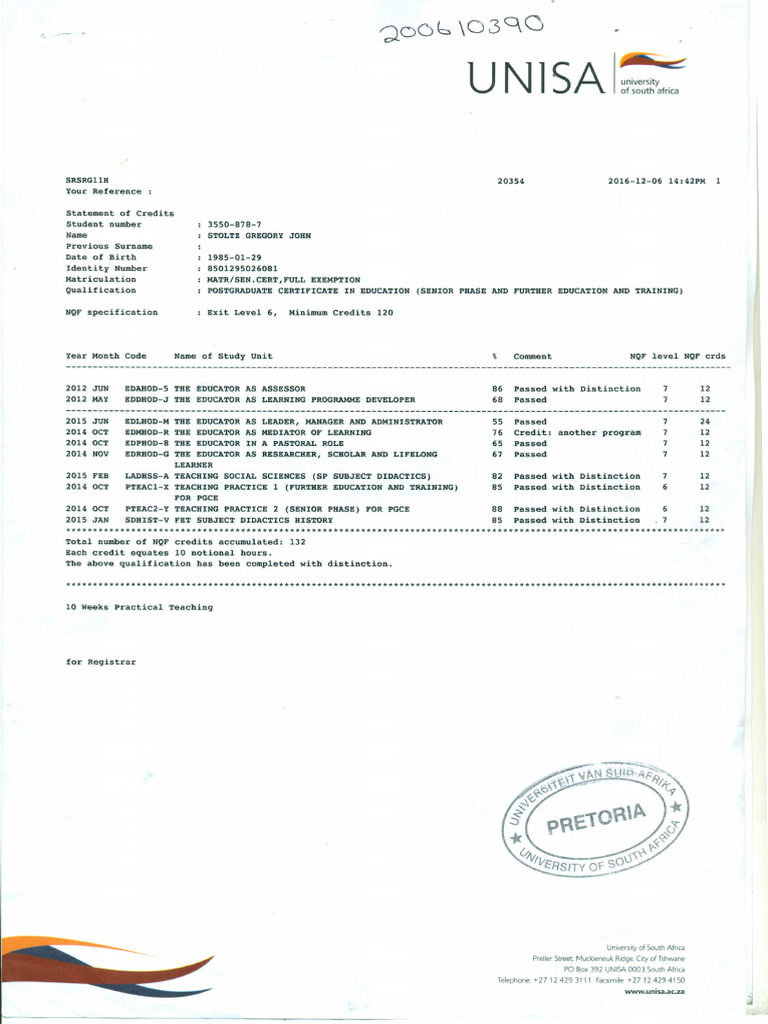 Academic Record | PDF