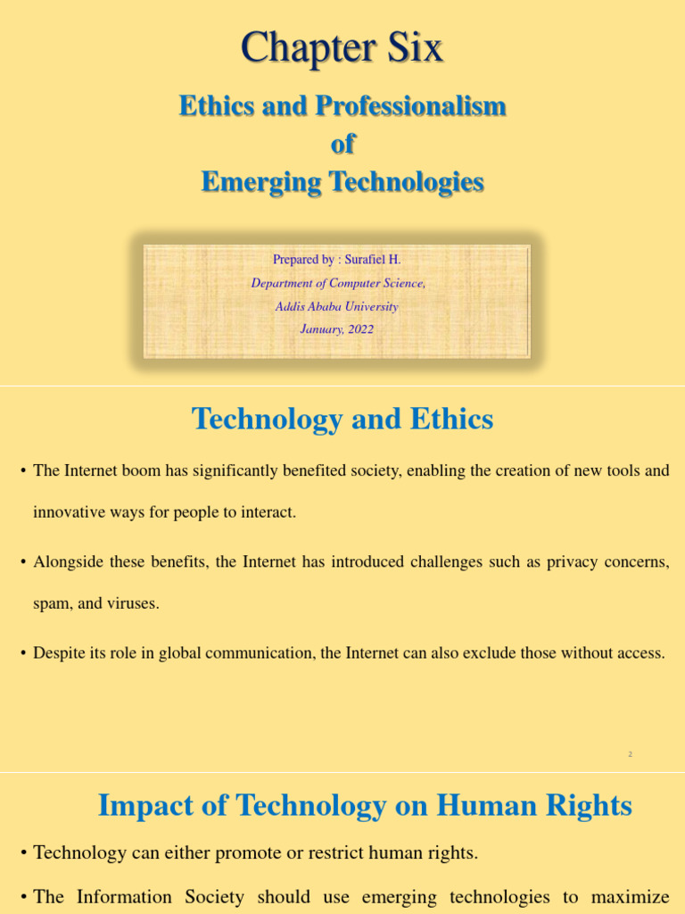 Chapter 6 Ethics and Professionalism of Emerging Technologies | PDF | Internet Of Things ...