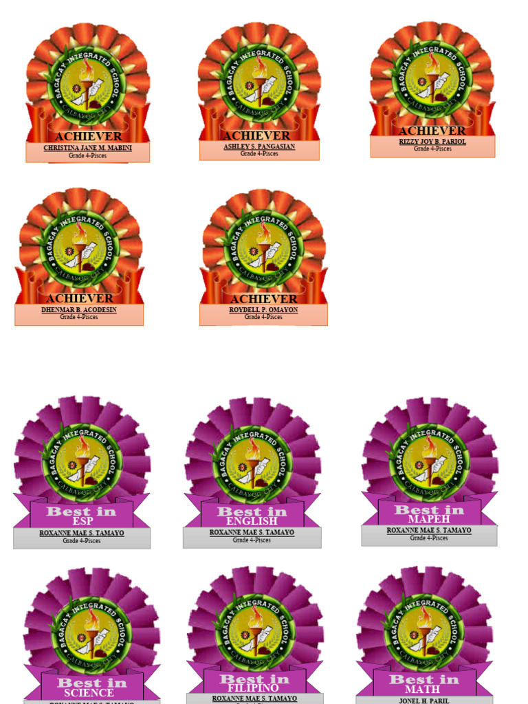 Ribbons 2024-Honors&awards | PDF | Foreign Language Studies