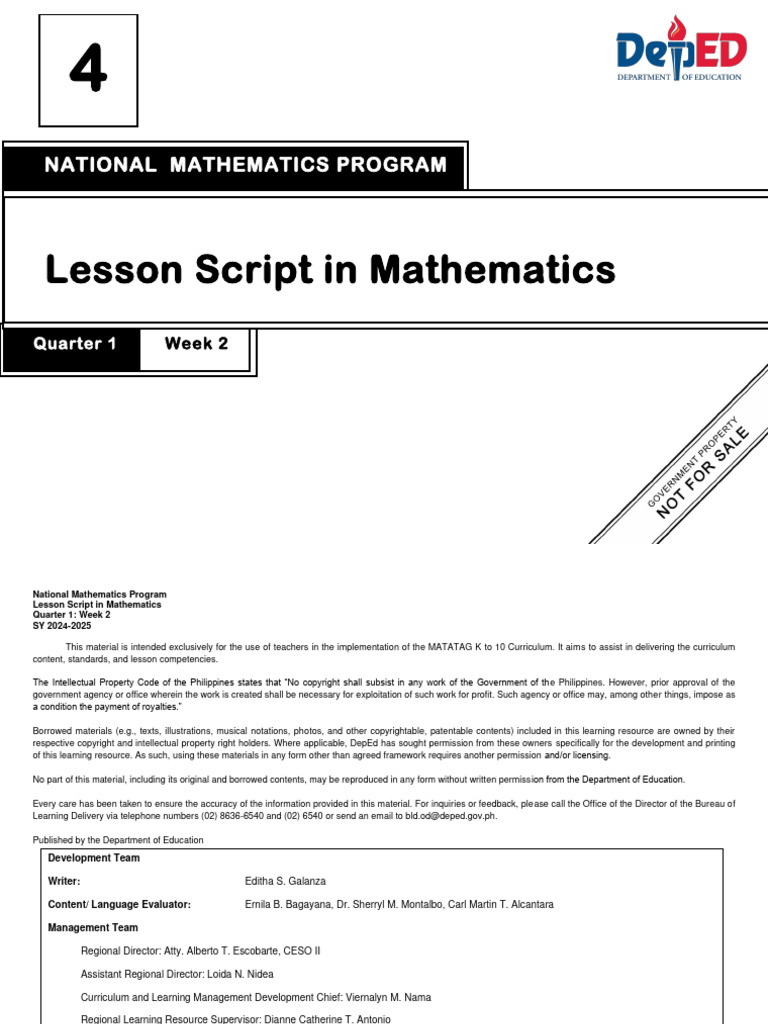 Co 2024 LS G4 NMP Quarter1 Week2 | PDF | Rectangle | Triangle