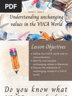 Analyzing Literature To Understand Unchanging Values in The VUCA World ...