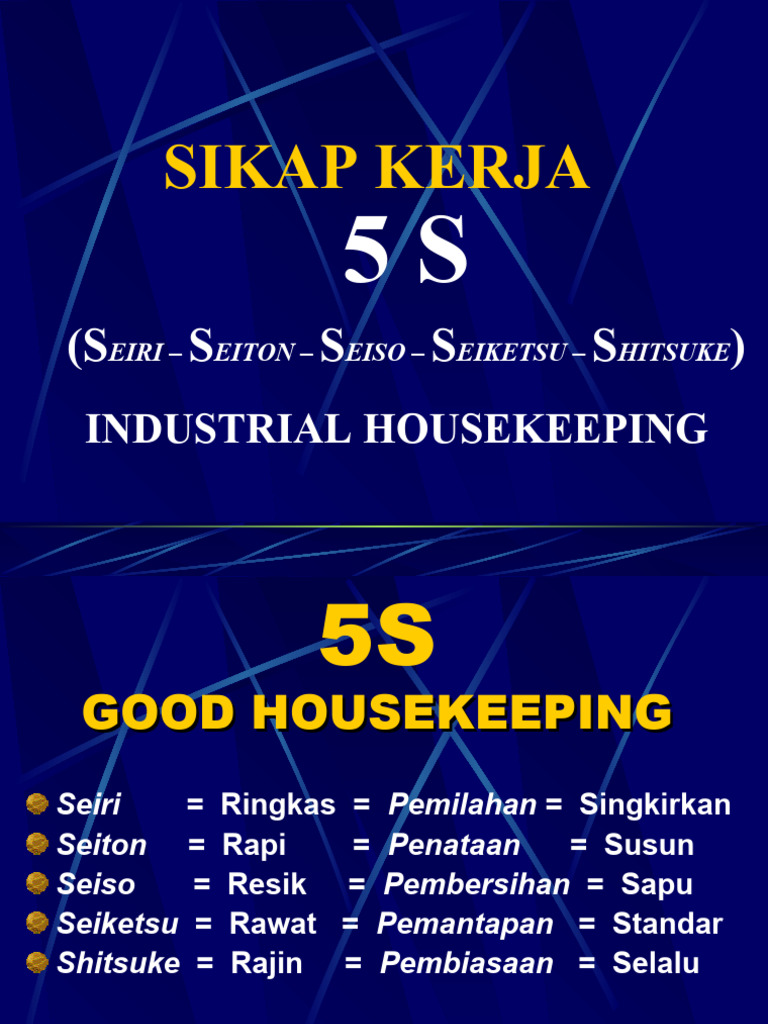 Panduan Lengkap 5S untuk Peningkatan Kerja | PDF