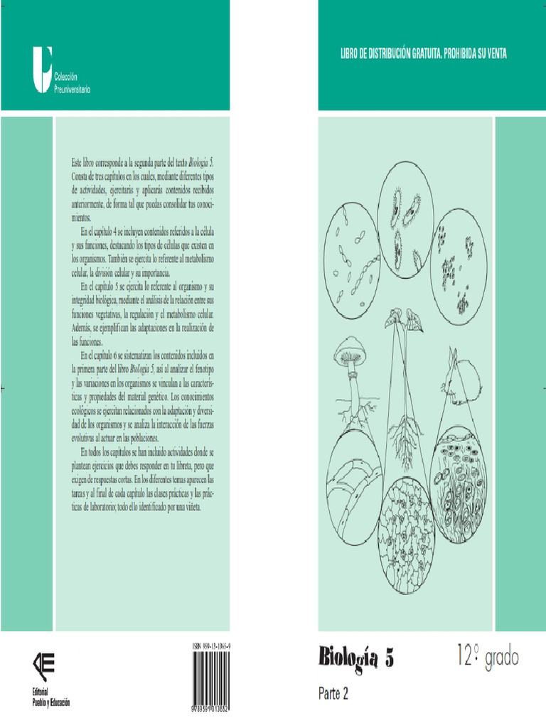 Biología 5 Duodécimo Grado Parte 2 | PDF | Citoplasma | Biología Celular)