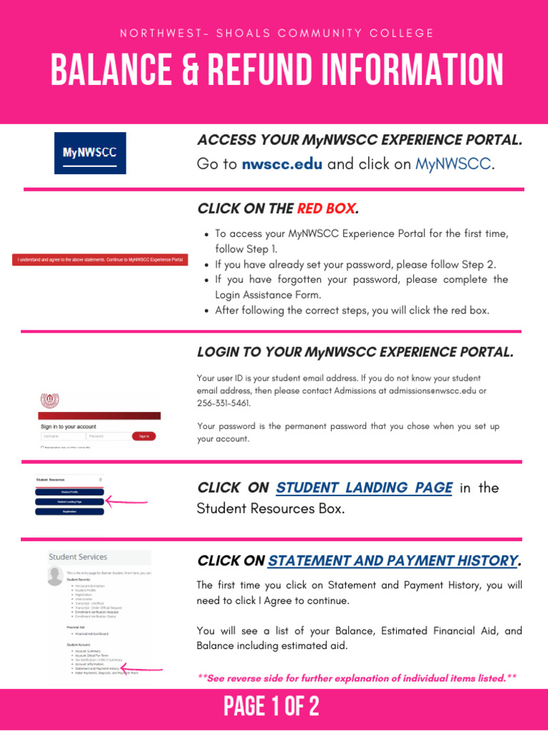 Balance and Refund Information | PDF | Password