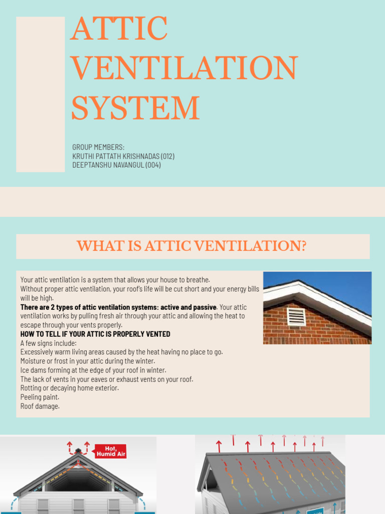 Attic Ventilation System | PDF | Roof | Ventilation (Architecture)