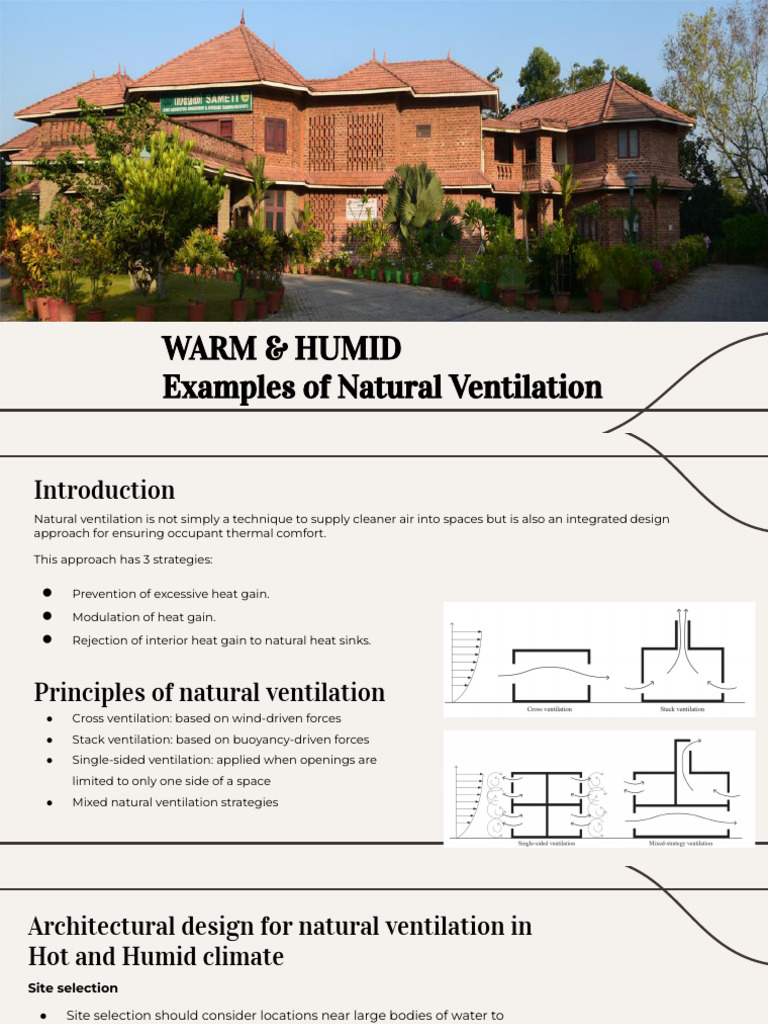 Natural Ventilation in Hot & Humid Climte | PDF | Ventilation ...