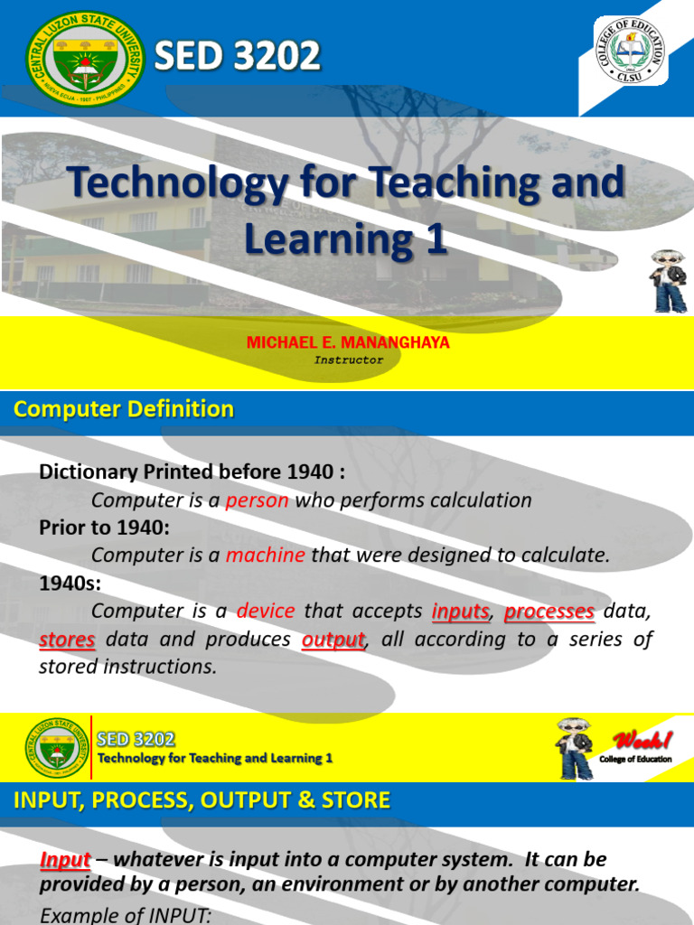 Week 1 Basic Computer Applications | PDF | Computer Hardware | Computer Data Storage