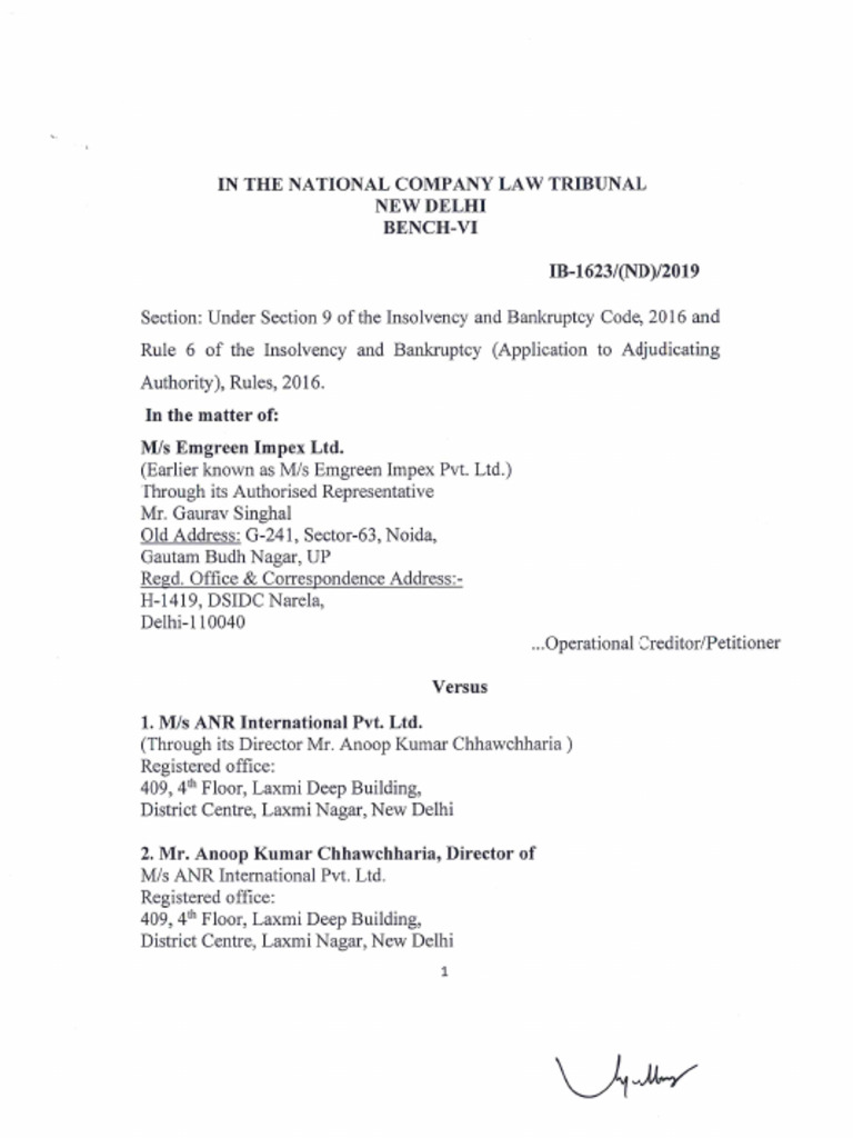 Anr. Internatinal Pvt. Ltd. | PDF