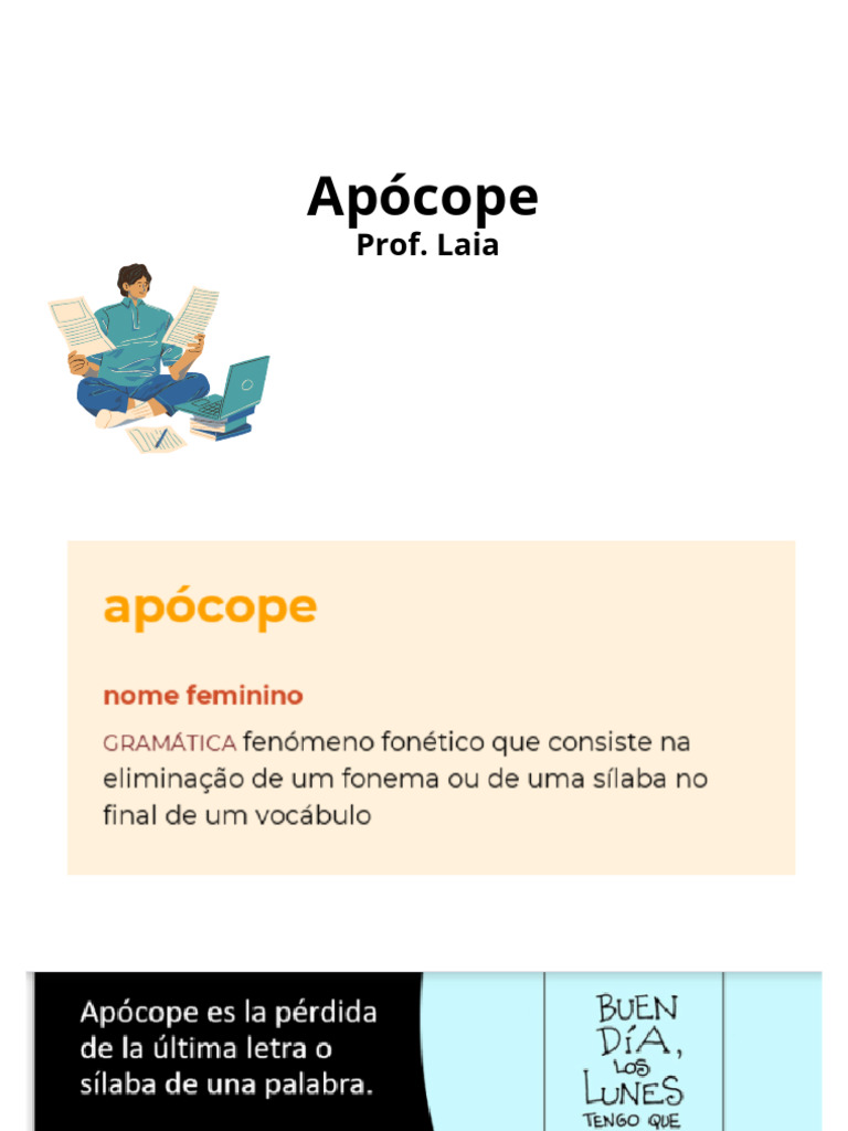 Reglas y Ejercicios de Apócope en Español | PDF | Diente | Zoología