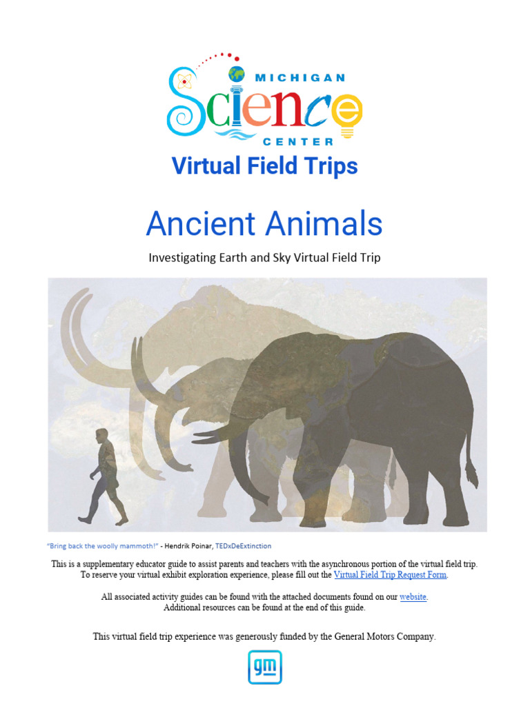 Ancient Animals Educator Guide | PDF | Fossil | Coral