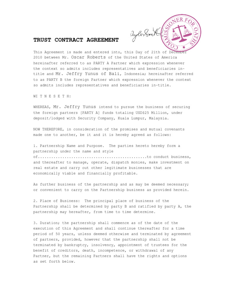 Memorandum of Understanding | PDF | Partnership | Private Law