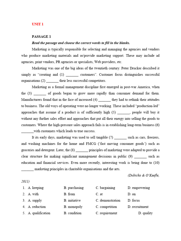 Cloze Test For Listening | PDF | Sales | Direct Marketing