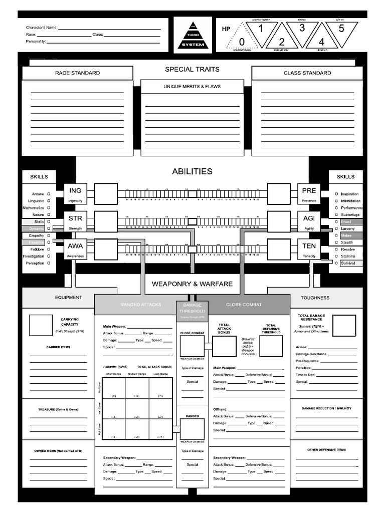 Tts Character Sheet Pdf