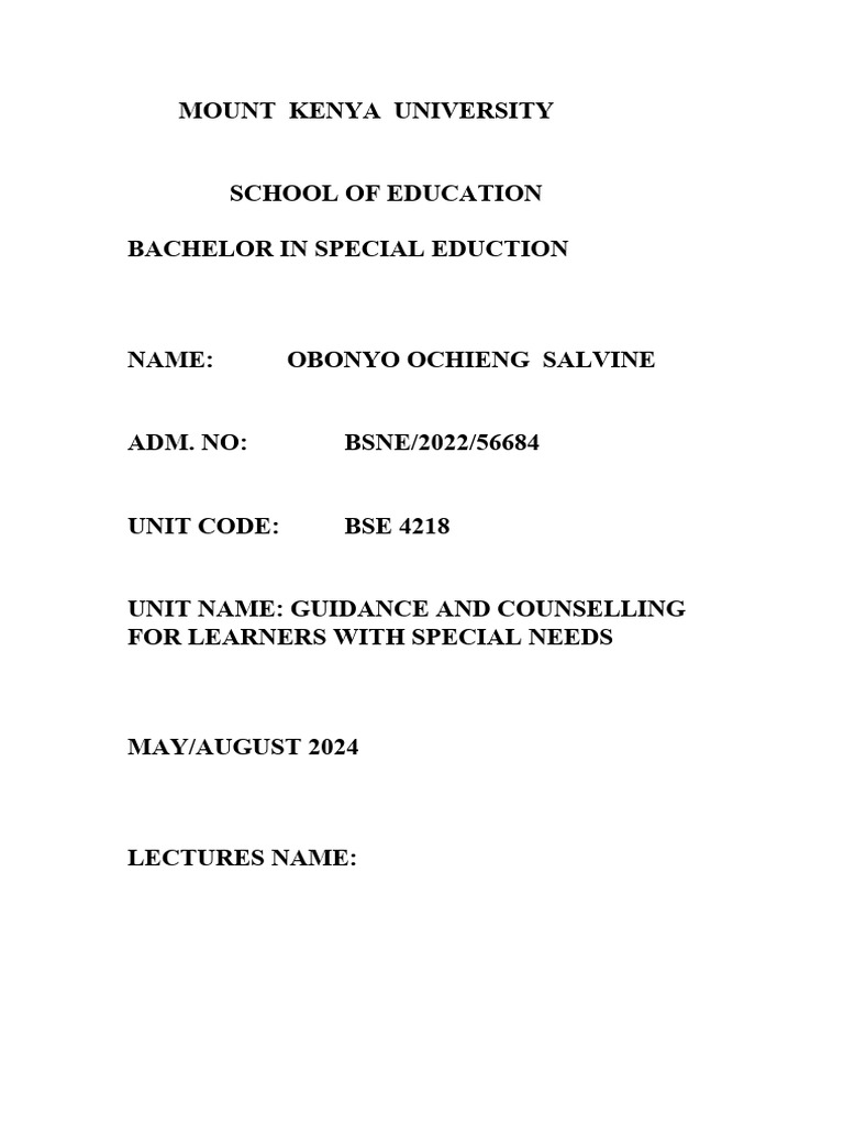 Cat Guidance and Counselling-2 | PDF | Conflict Resolution | Counseling ...