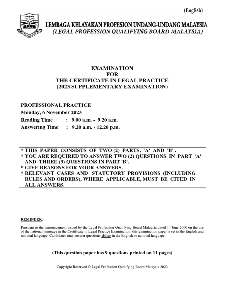 5. PP - SUPP 2023 | PDF | Advocate | Solicitor