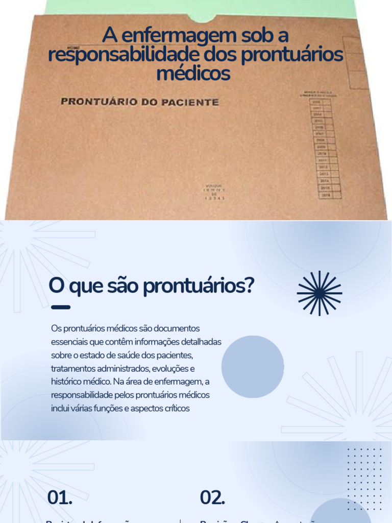 A Enfermagem Sob A Responsabilidade Dos Prontuários Médicos - 20240720 - 150827 - 0000 | PDF ...