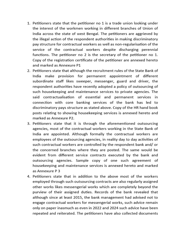 writ | PDF | Employment | Outsourcing