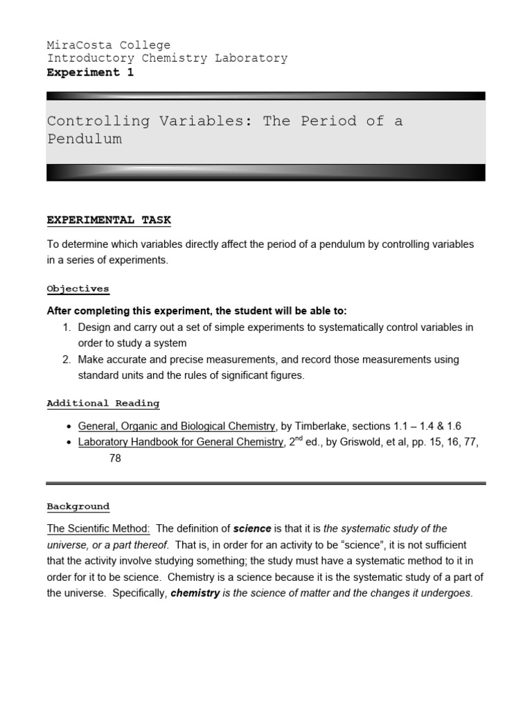 100 Exp 01 | PDF | Experiment | Hypothesis