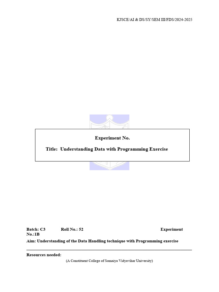 FDS Template For Submission | PDF | Computer Programming | Computing