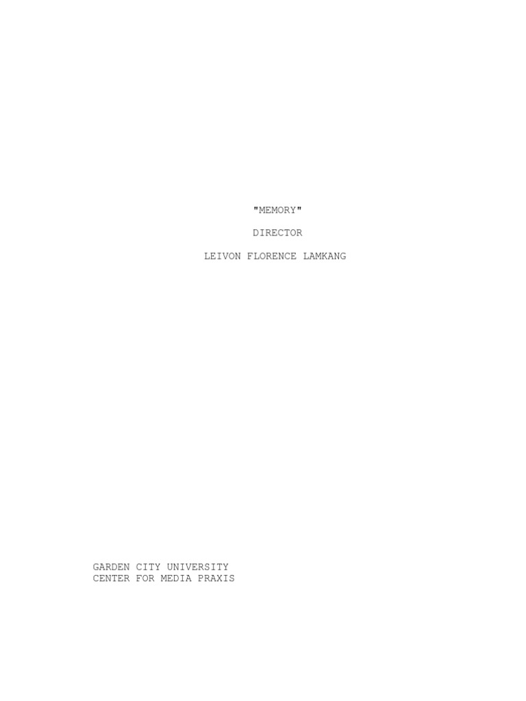 HAUNTING MEMORY - Script | PDF | Bedroom