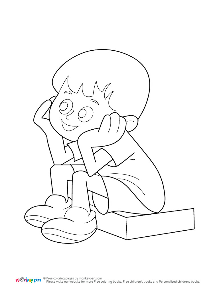 09 Smiling Colouring Page | PDF