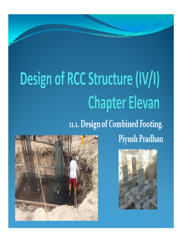 11.3. Design of Combined Footing | PDF | Bending | Column