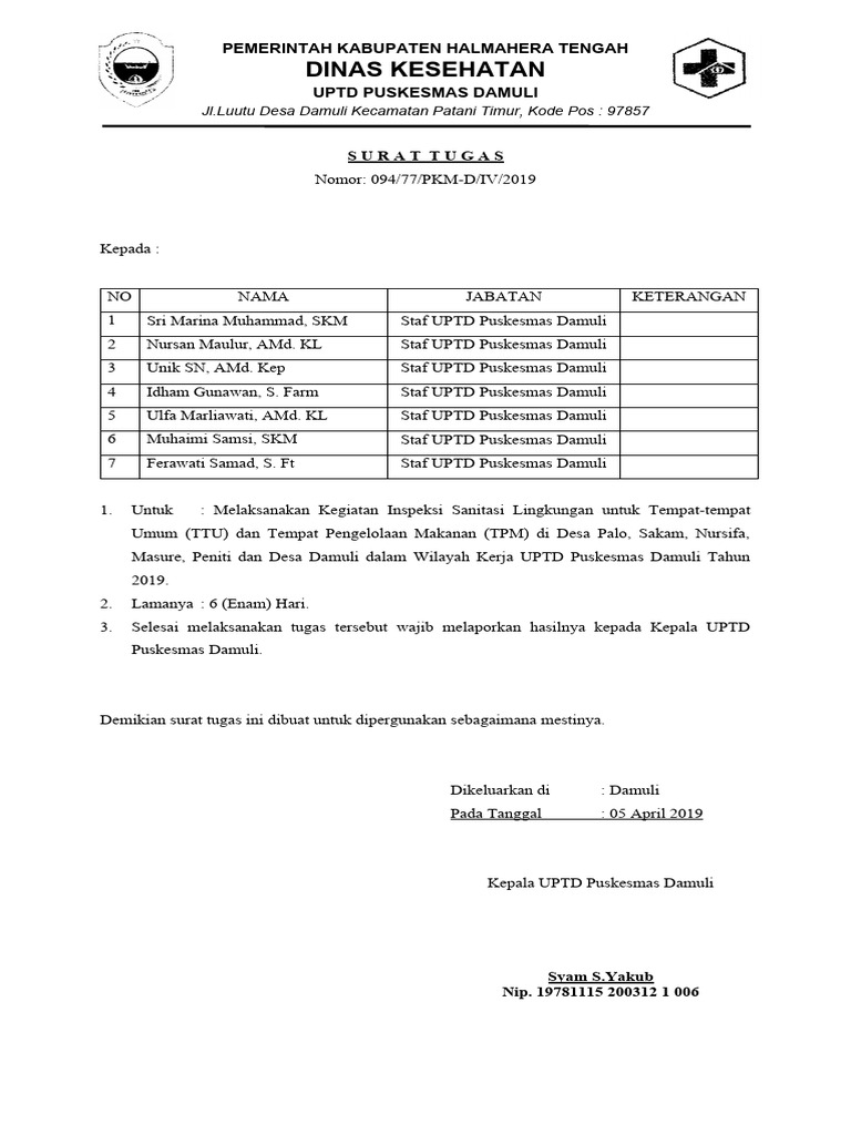 ST Dan SPPD Ikl Ttu-Tpm | PDF | Kesehatan Holistik