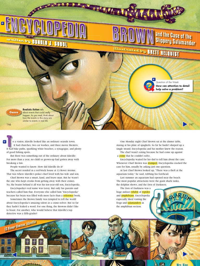 Encyclopedia Brown Case of The Slippery Salamander | PDF | Amphibian ...