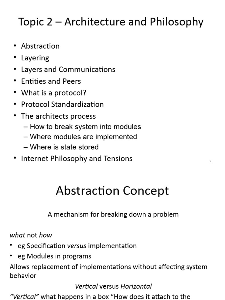 Topic02 Architecture | PDF | Computer Network | Internet Protocol Suite