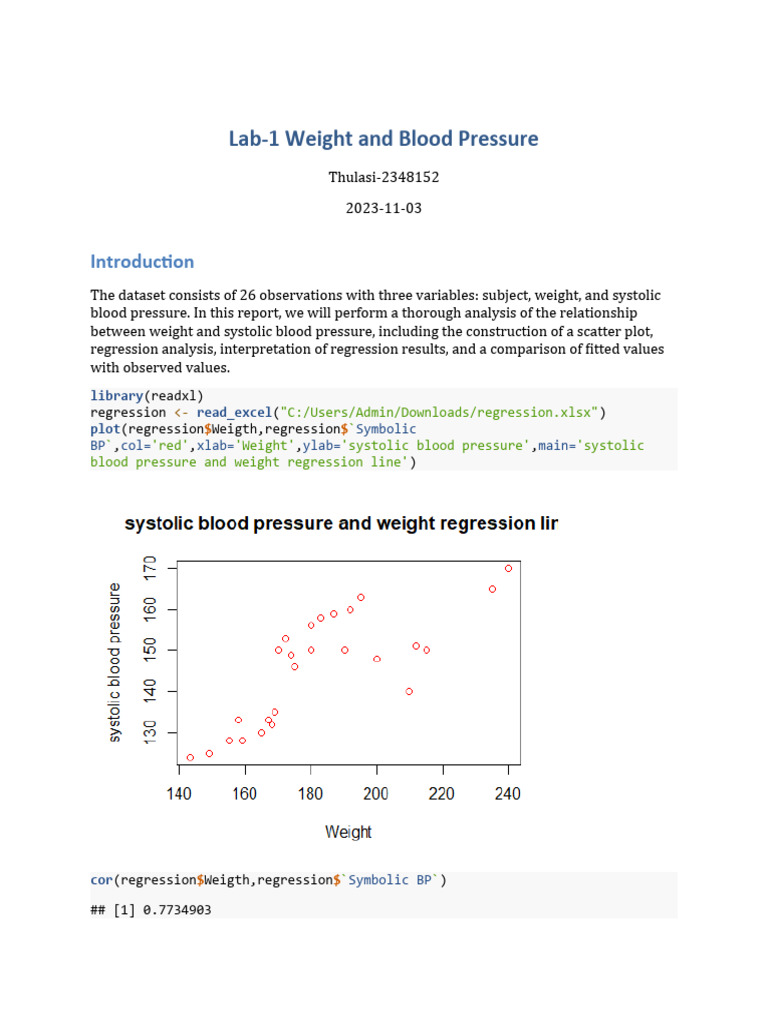 lab-1 | PDF | Regression Analysis | Coefficient Of Determination
