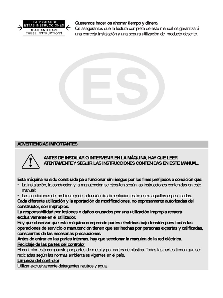 Manual Control Nevera Muelle Master Cella - Español | PDF