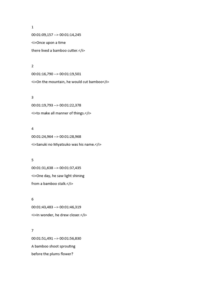 The Tale of Princess Kaguya English | PDF